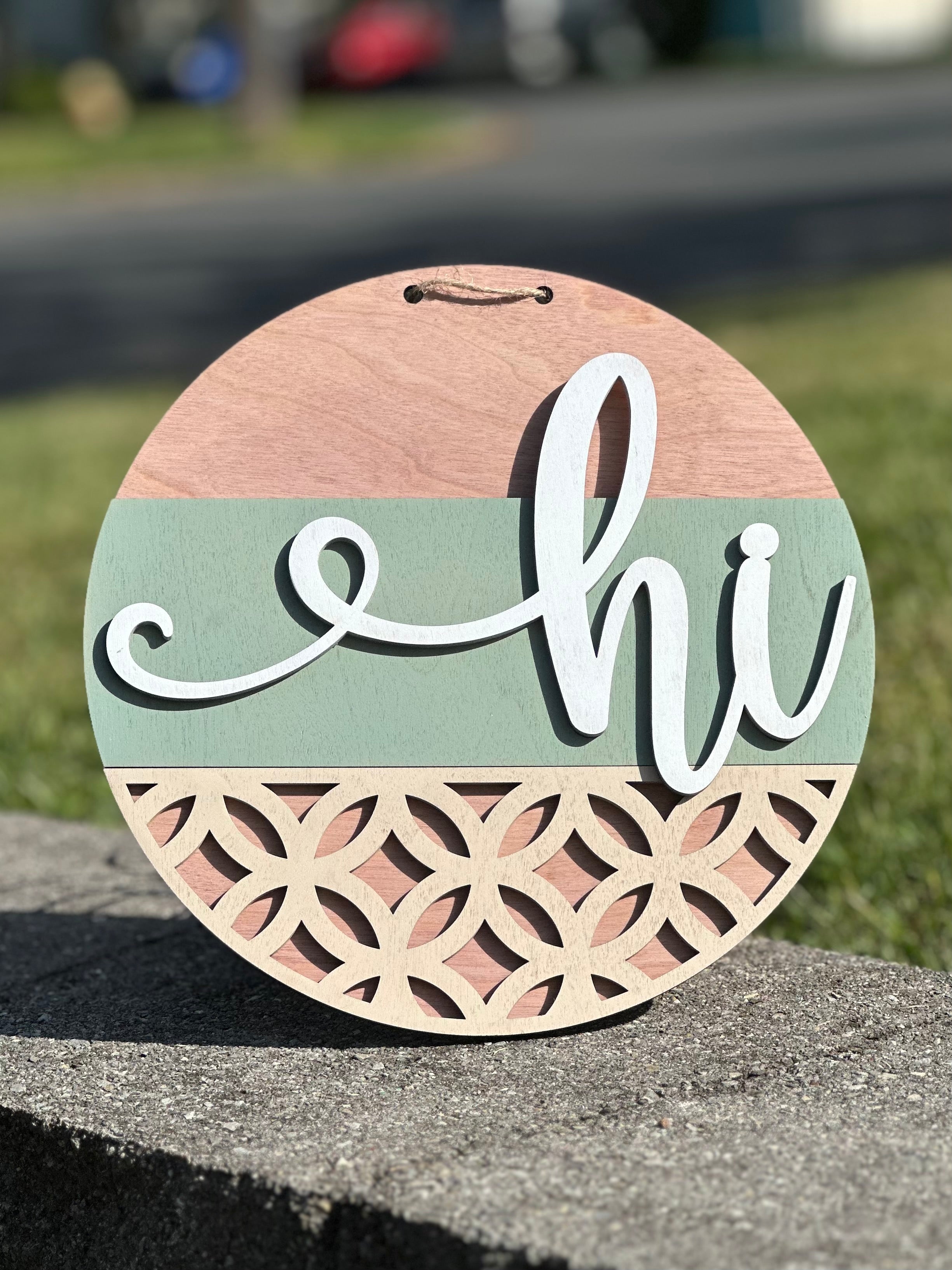 Hi Sign – Rustic Touch Vibes